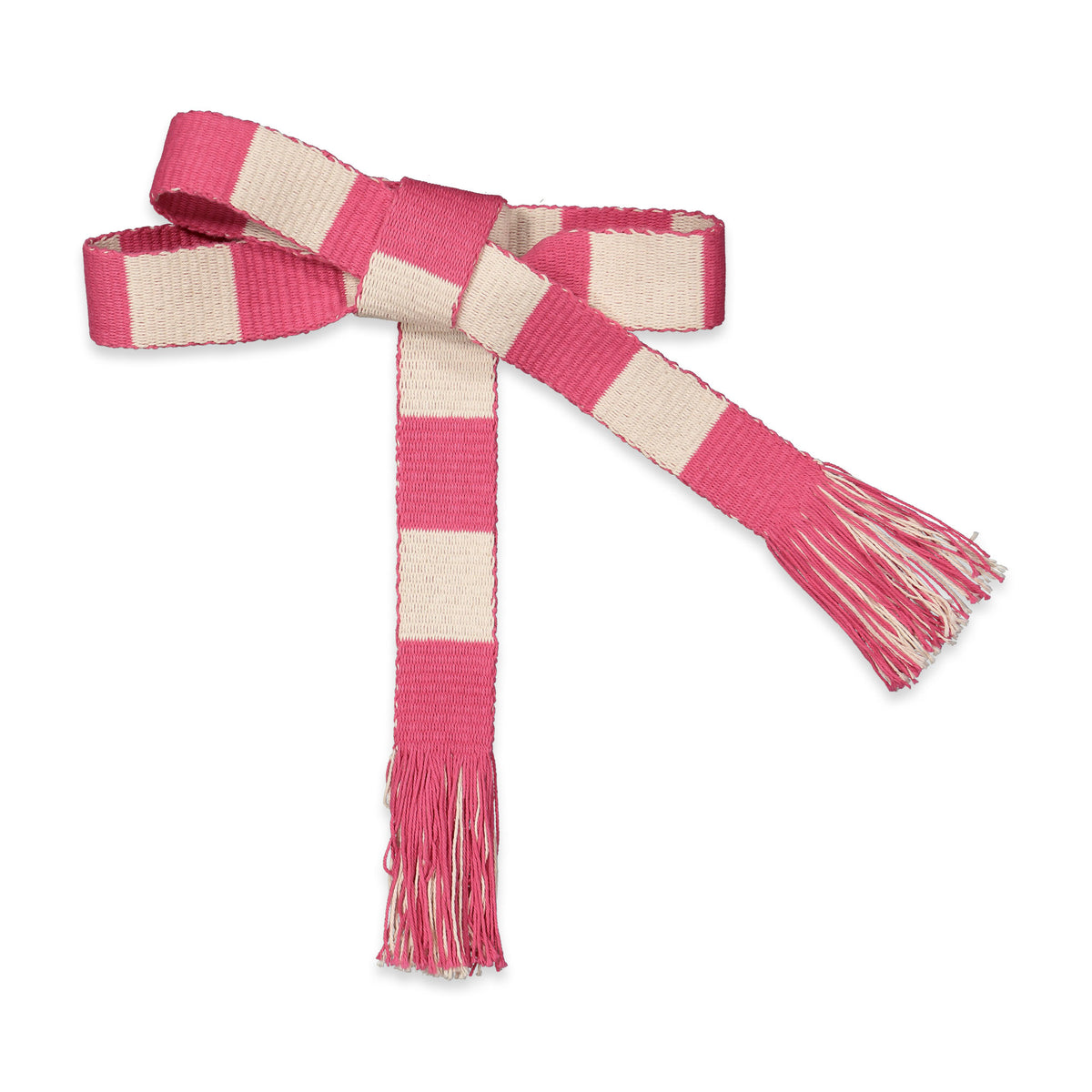 Faja Woven belt in Pink/White Cabana Stripe – KateAustinDesigns